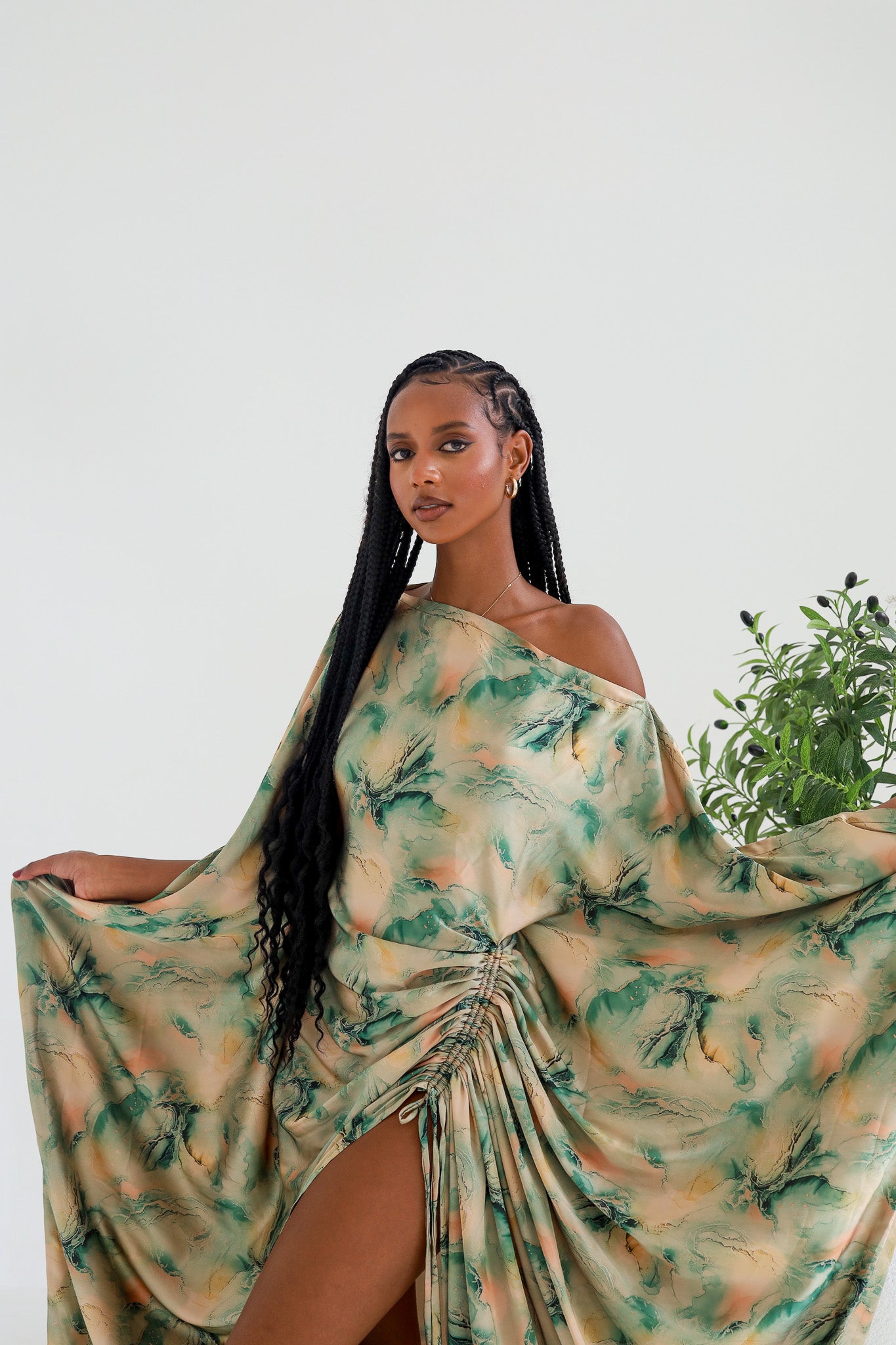 Kiara Derac - Meadow Mirage (Silk Satin) – DERAC